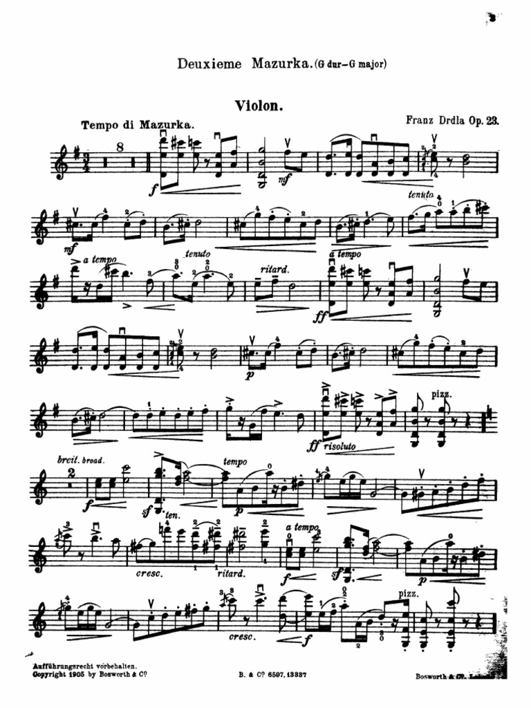 Mazurka Drdla | PDF