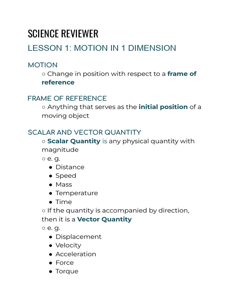 Science Reviewer 3rd Quarter G7 | PDF