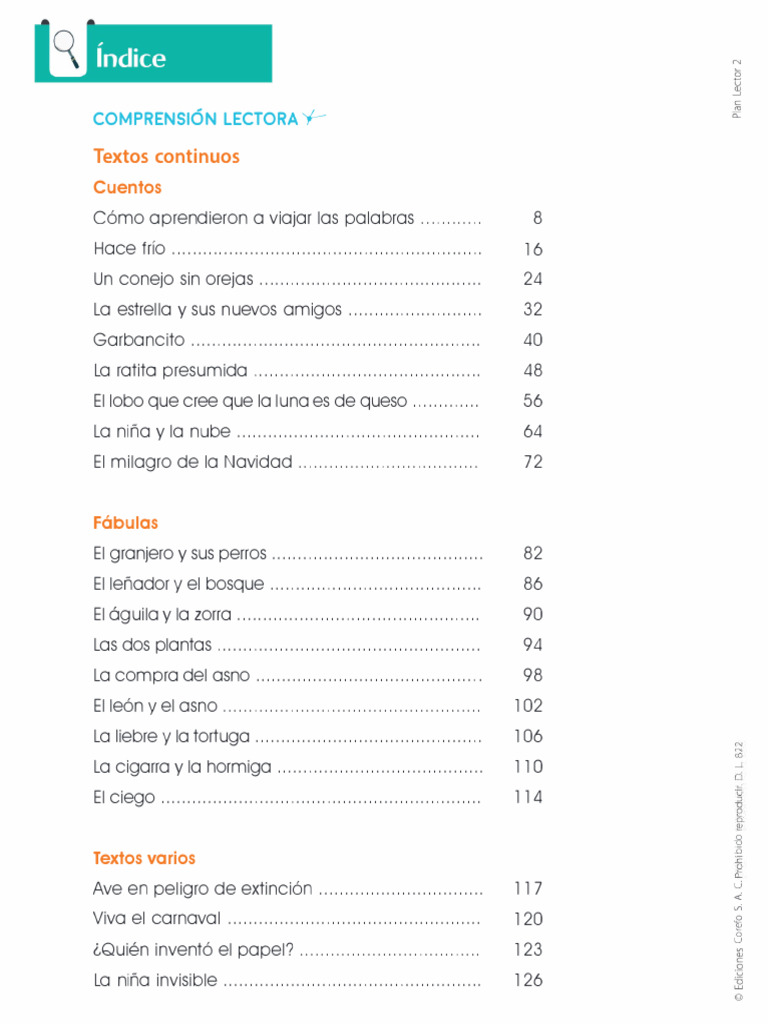 Plan Lector 2 | PDF