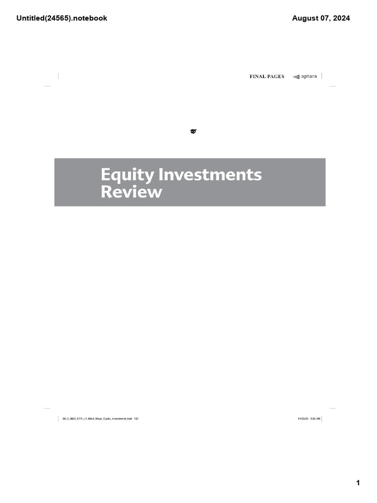 Equity | PDF