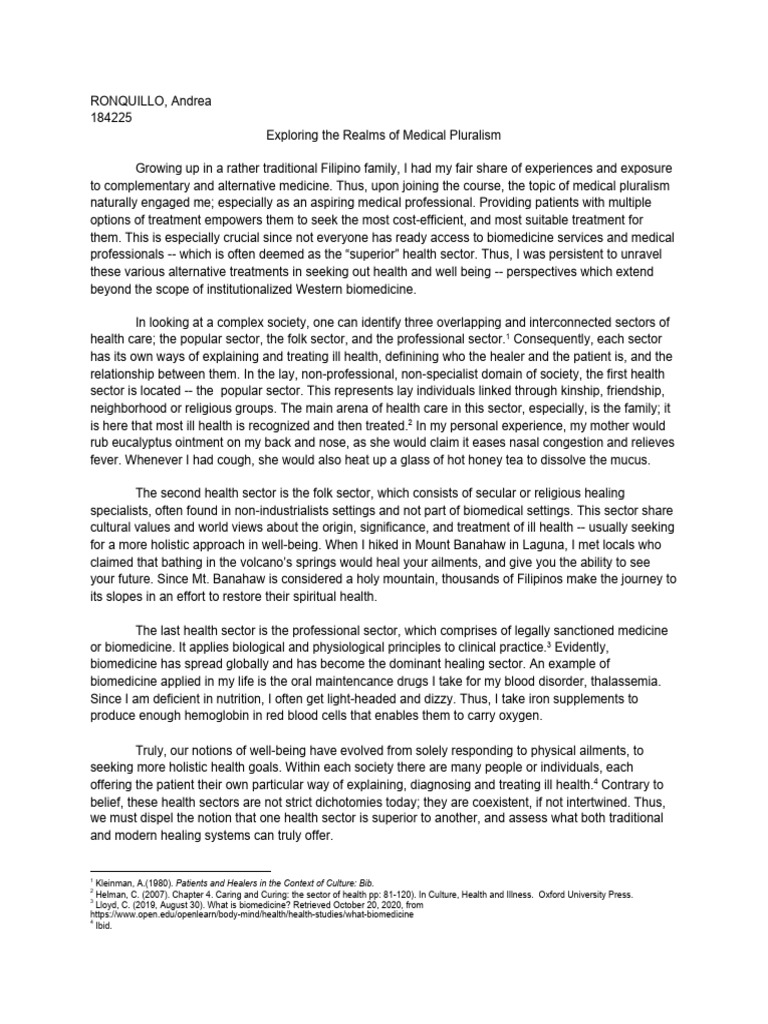 (Anth 168a-Q1) Ronquillo - Final Paper | PDF