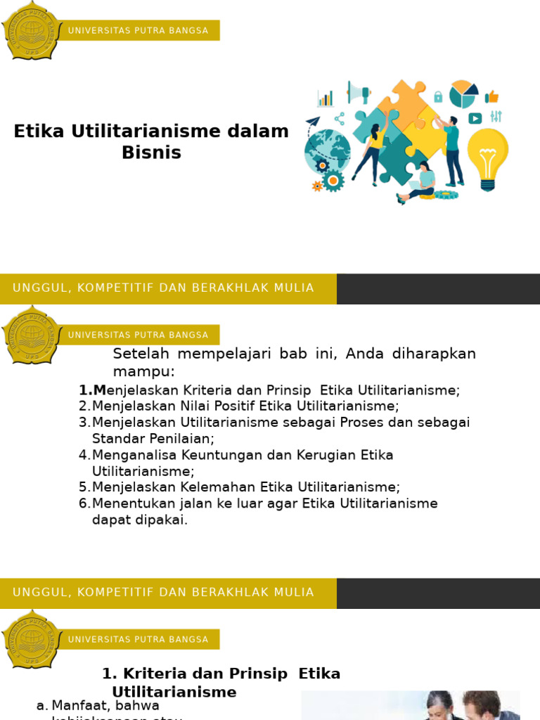 Etika Utilitarianisme Dalam Bisnis | PDF