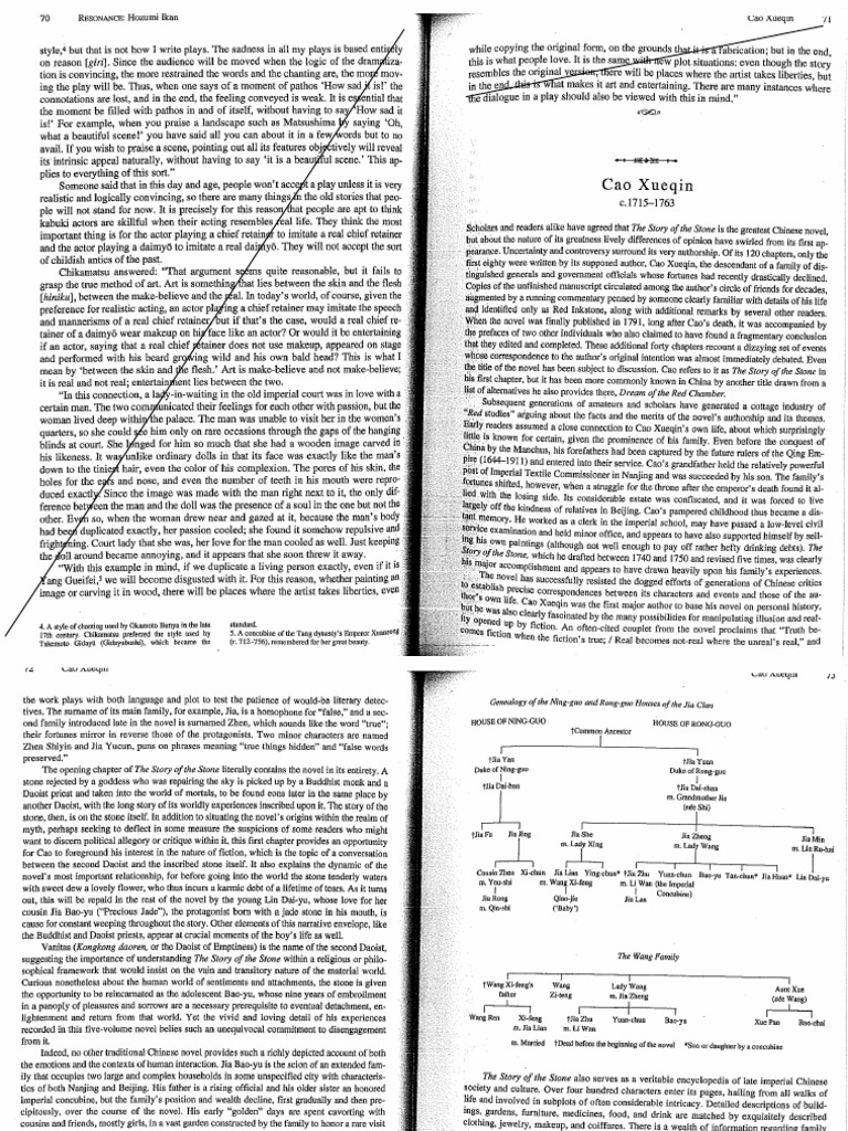 The Story of The Stone, Part I, Reading (Longman, 71-103) | PDF