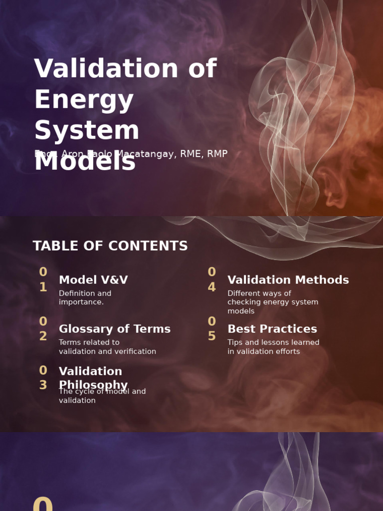 Module 8 - Validation of Energy System Models | PDF