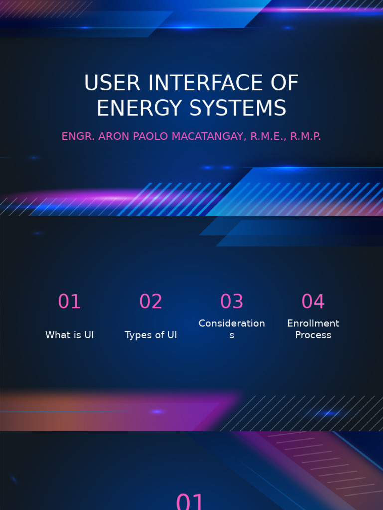 Module 9 - User Inteface of Energy Systems | PDF