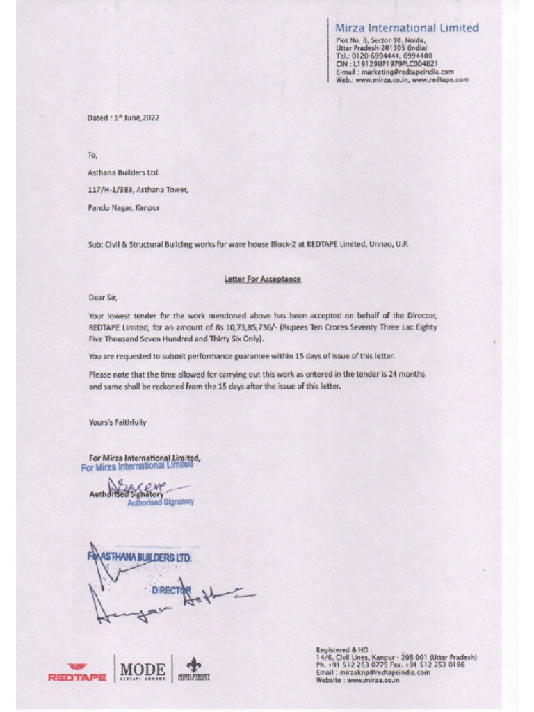 completion&LOA | PDF