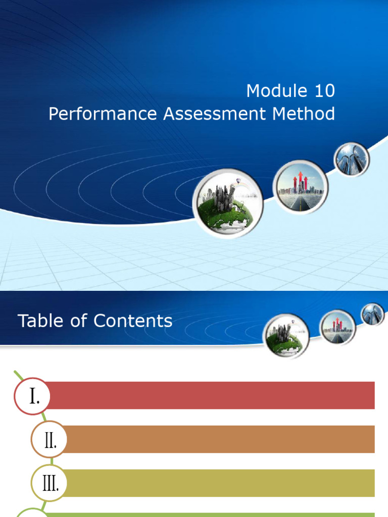 Module 10 - Performance Assessment Method | PDF