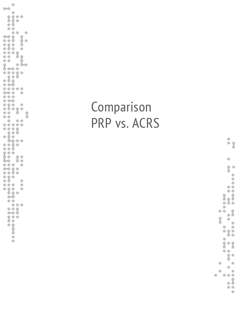 ACRS Vs PRP - EN EU - WEB | PDF