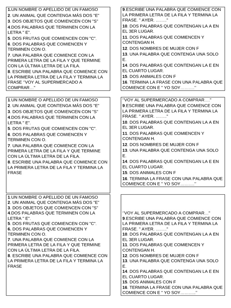 Consigna Escritura Lenguaje | PDF