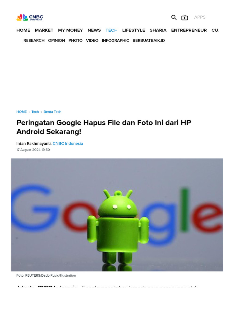 Peringatan Google Hapus File Dan Foto Ini Dari HP Android Sekarang! | PDF | Komputer