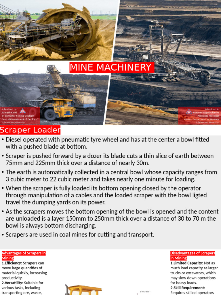 Mine Machinery | PDF | Mining | Drill