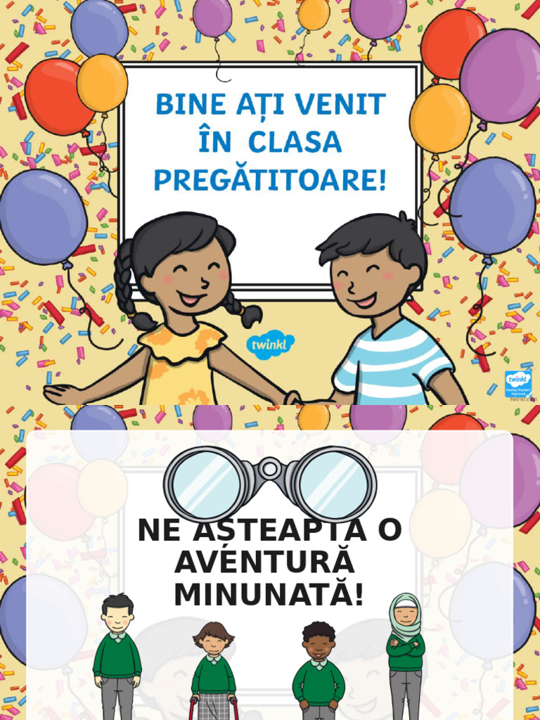CD 51 Bine Ai Venit in Clasa Pregatitoare Powerpoint | PDF