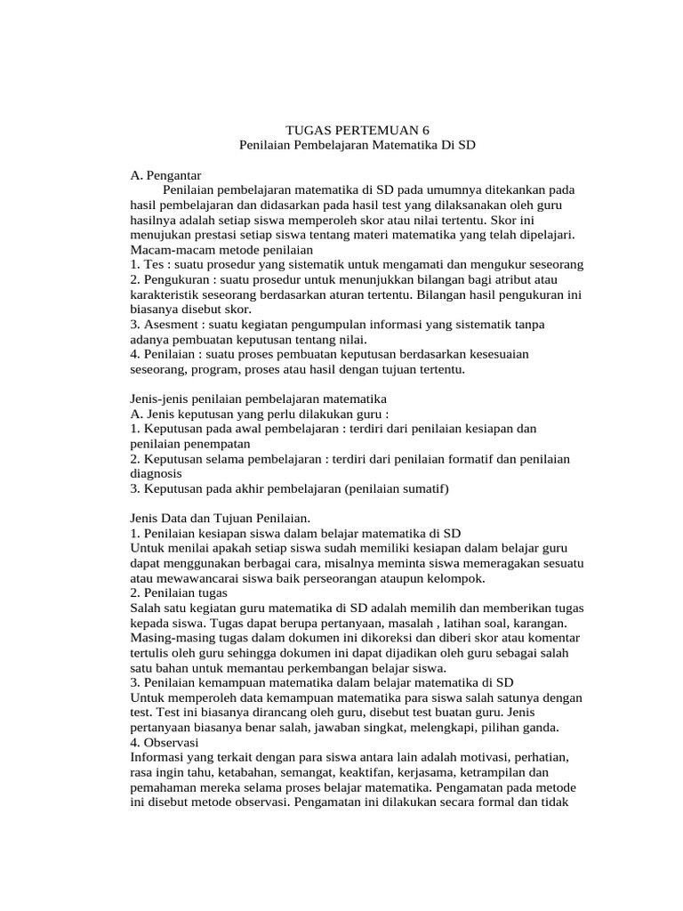 TUGAS PERTEMUAN 6 (PIP Math) | PDF