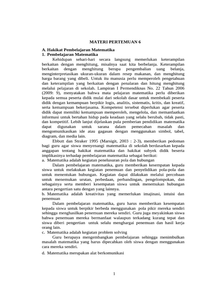 Materi Pertemuan 6 | PDF