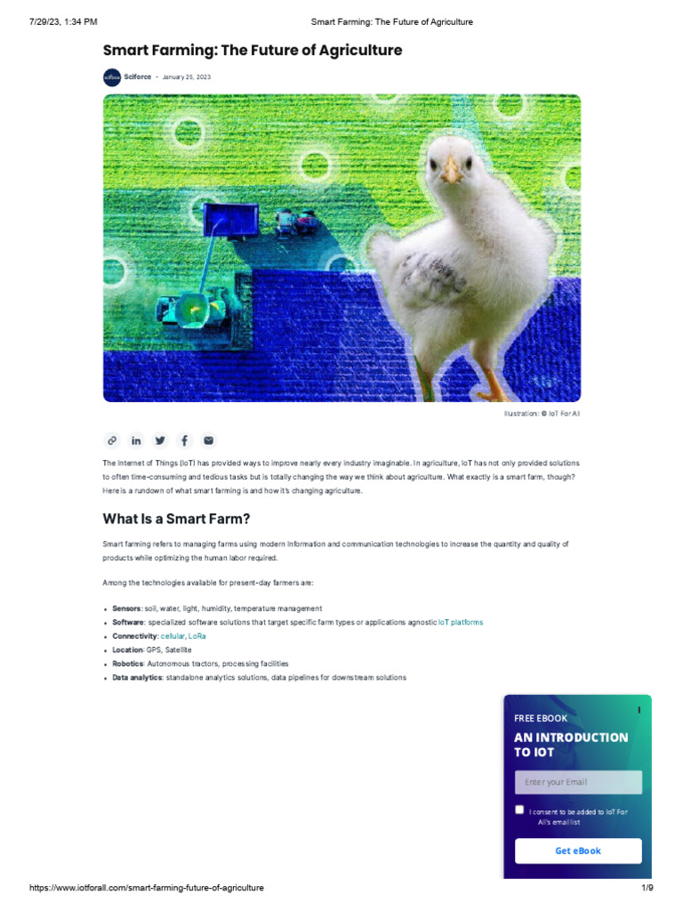 Smart Farming - The Future of Agriculture | PDF