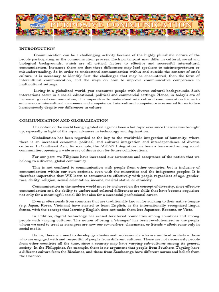 Module 2 Purposive Communication | PDF