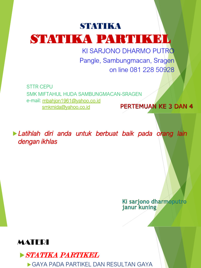 Statika 03-Statika Partikel | PDF