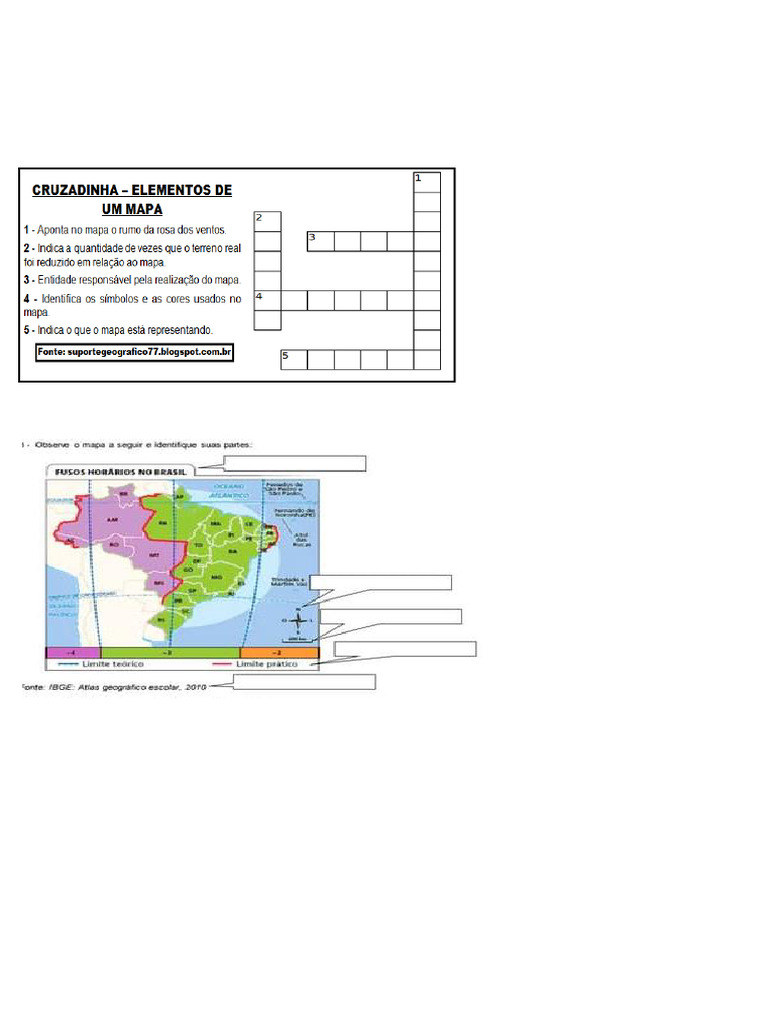 Atividade Elementos de Um Mapa | PDF Atividade Elementos de Um Mapa | PDF