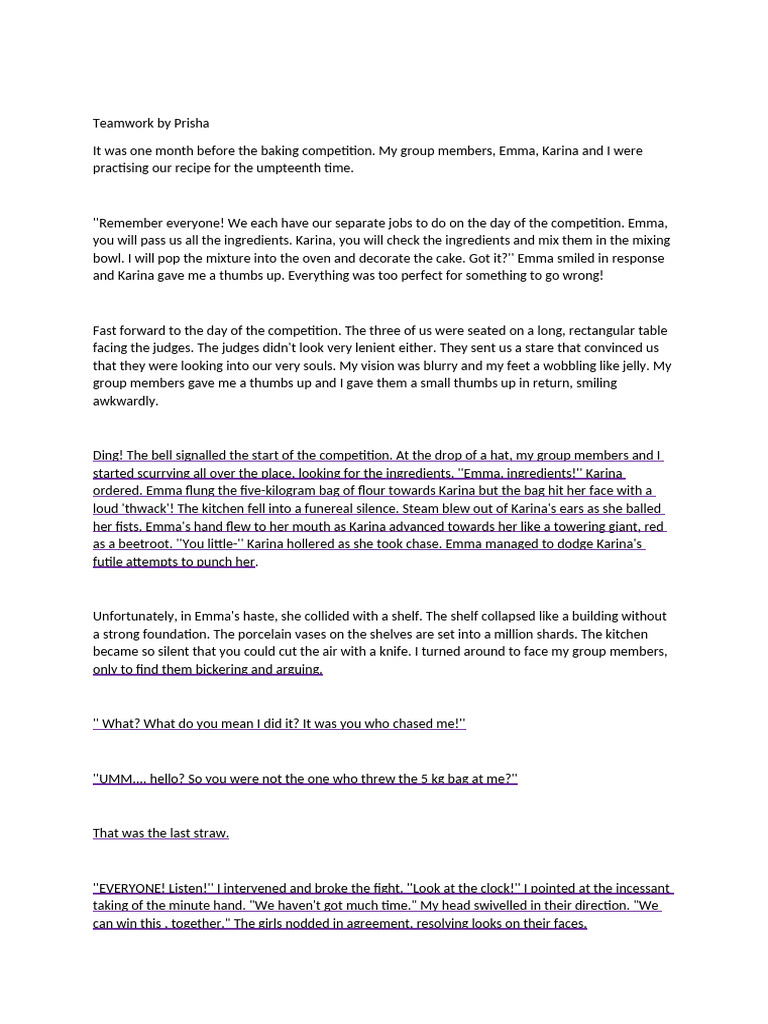 Teamwork by Prisha | PDF