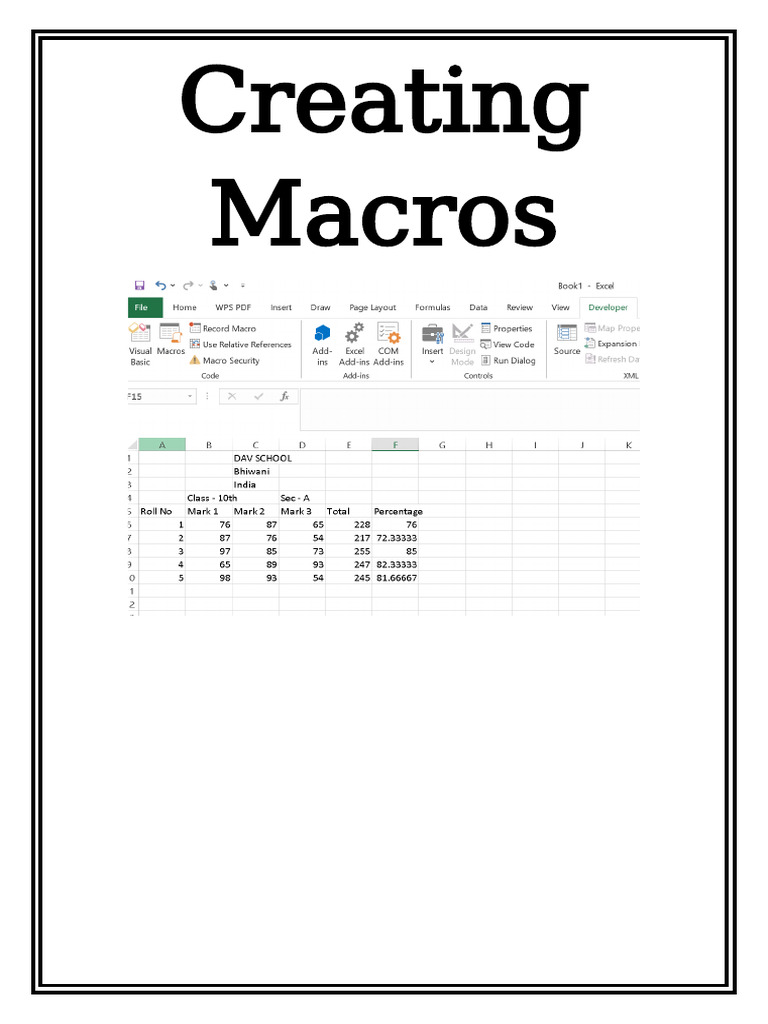 Macros | PDF