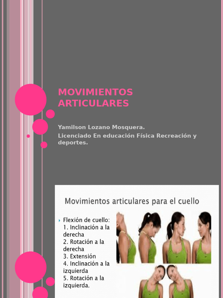 Movimientos Articulares | PDF