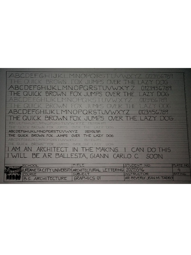 Architectural Lettering | PDF