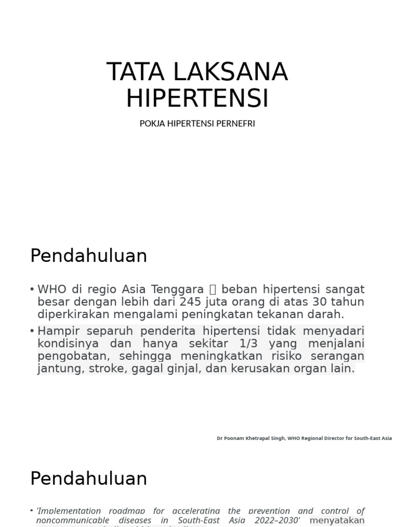 Tata Laksana Hipertensi | PDF