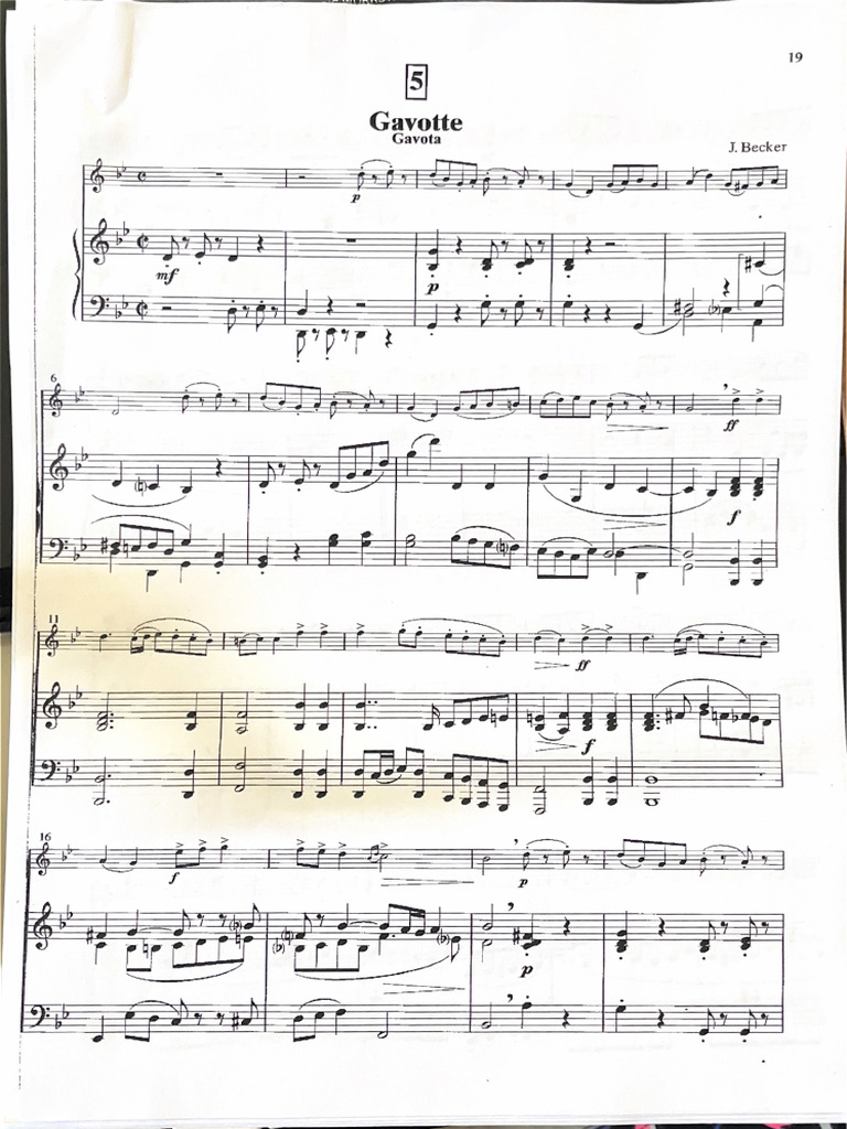 Gavotte | PDF