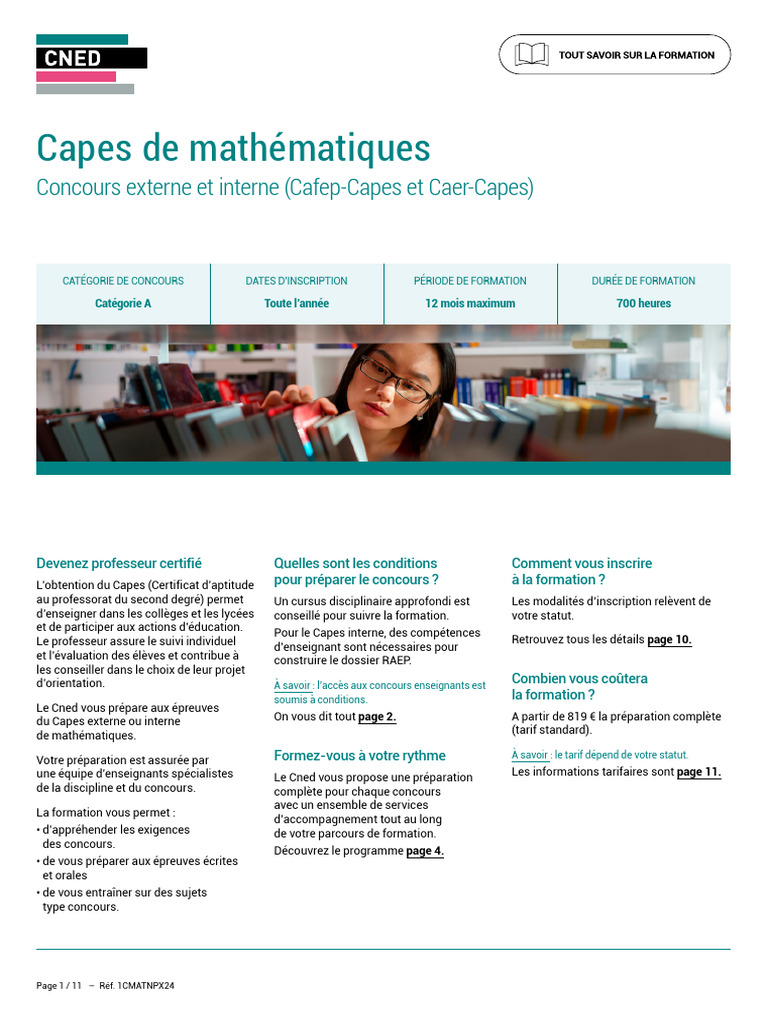 Cned Capes Mathematiques Doc24 | PDF