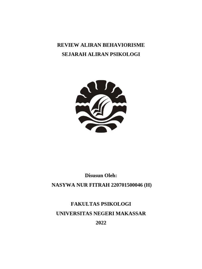 Review Aliran Behaviorisme | PDF