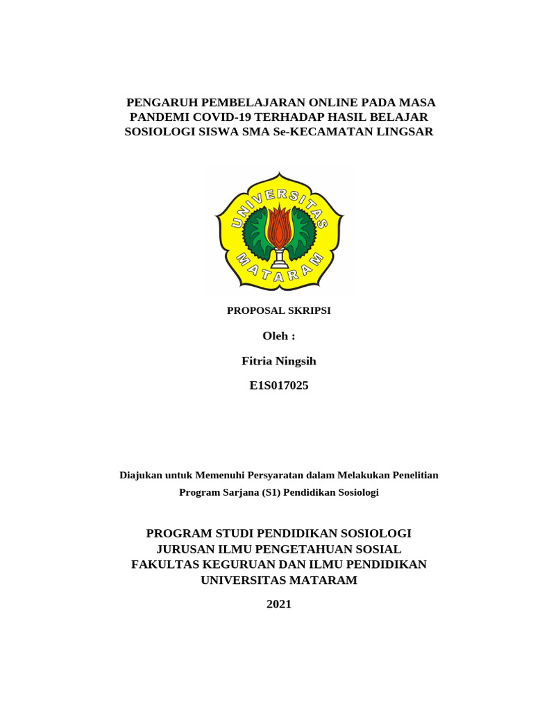 Fix Proposal Fitria | PDF