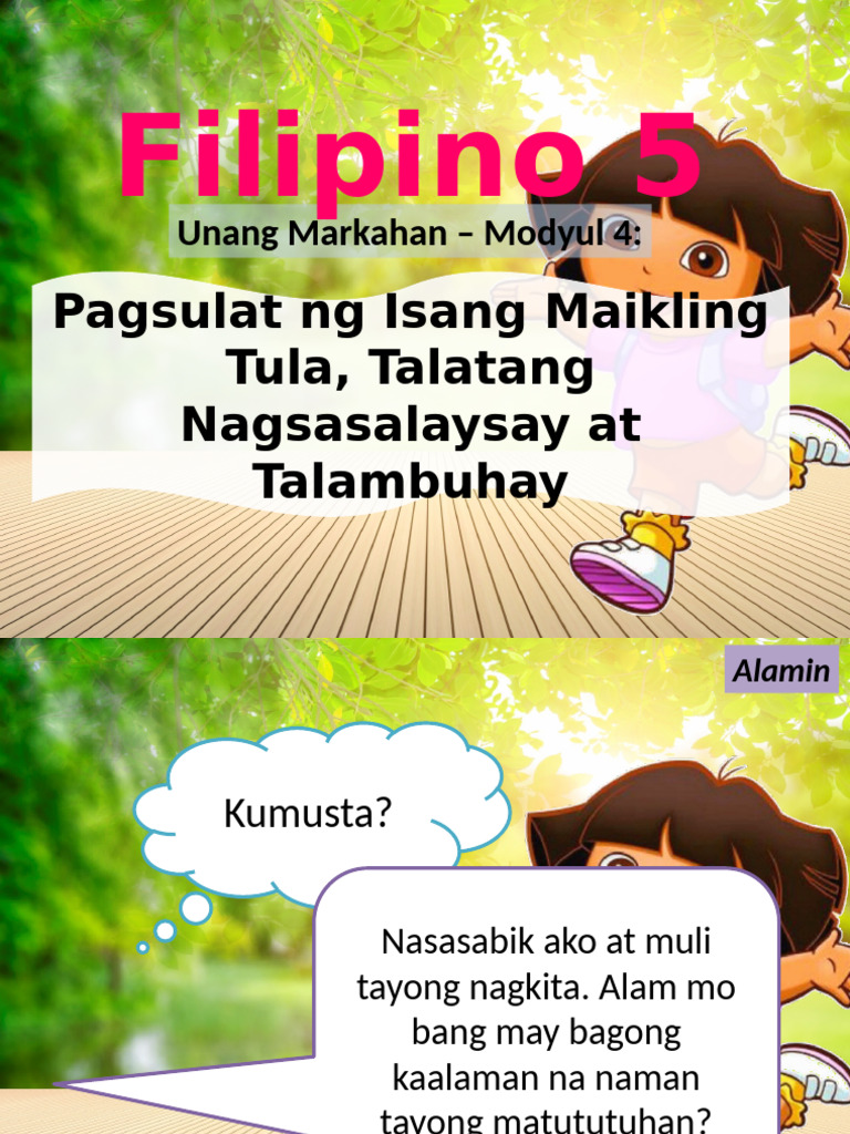 Filipino 5 Q1 Module 4 | PDF