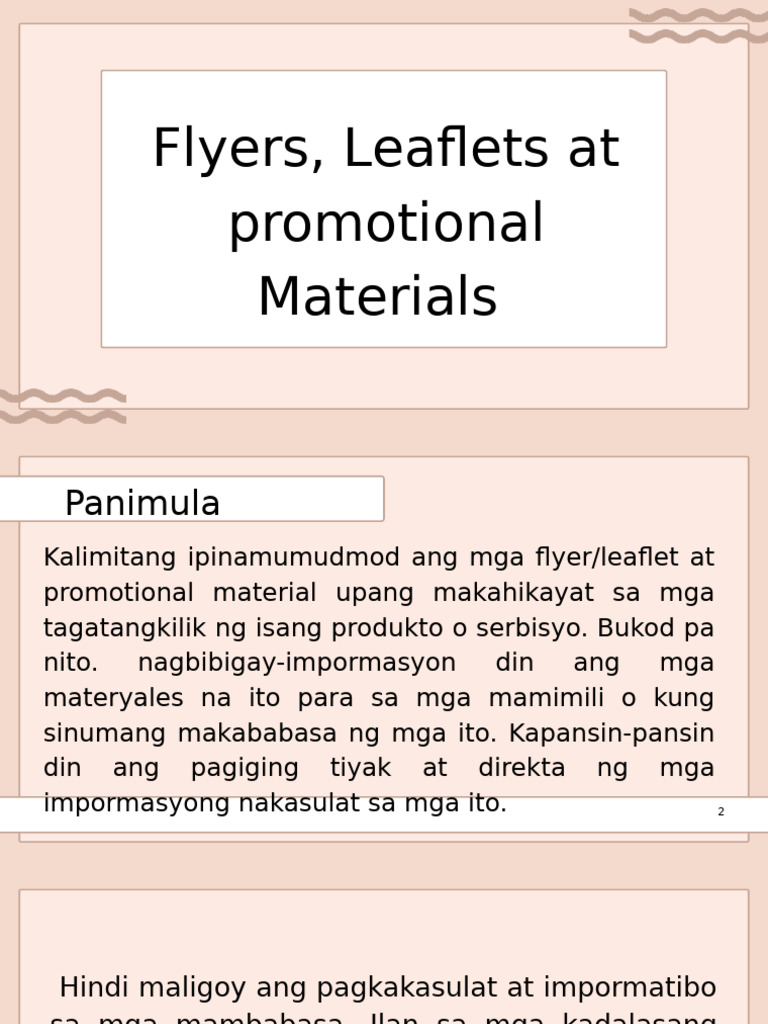 Filipino-12 Flyers and Leafets | PDF | Career & Growth | Business
