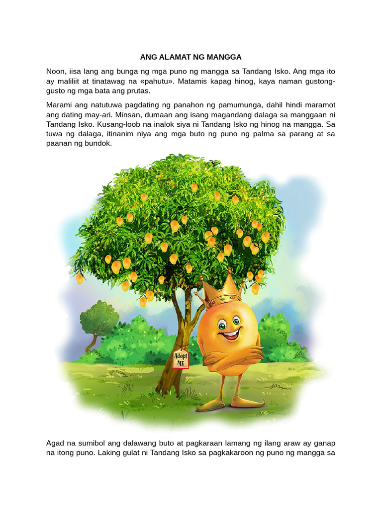 Ang Alamat NG Mangga | PDF