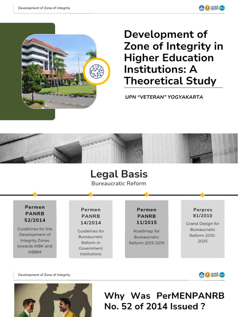 Development of Integrity Zones in Higher Education Institutions A ...
