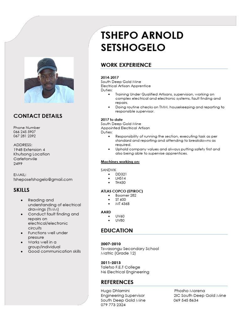 TSHEPO CV Updated CV | PDF