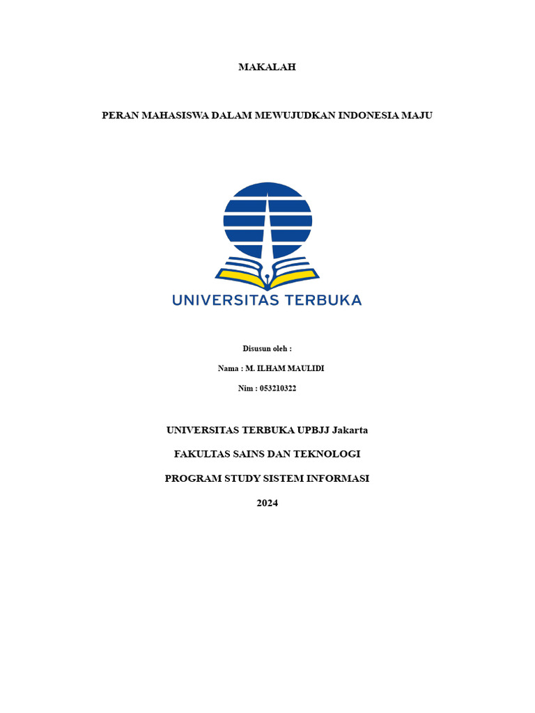 Makalah Tugas 2 Bahasa Indonesia M Ilham Maulidi | PDF