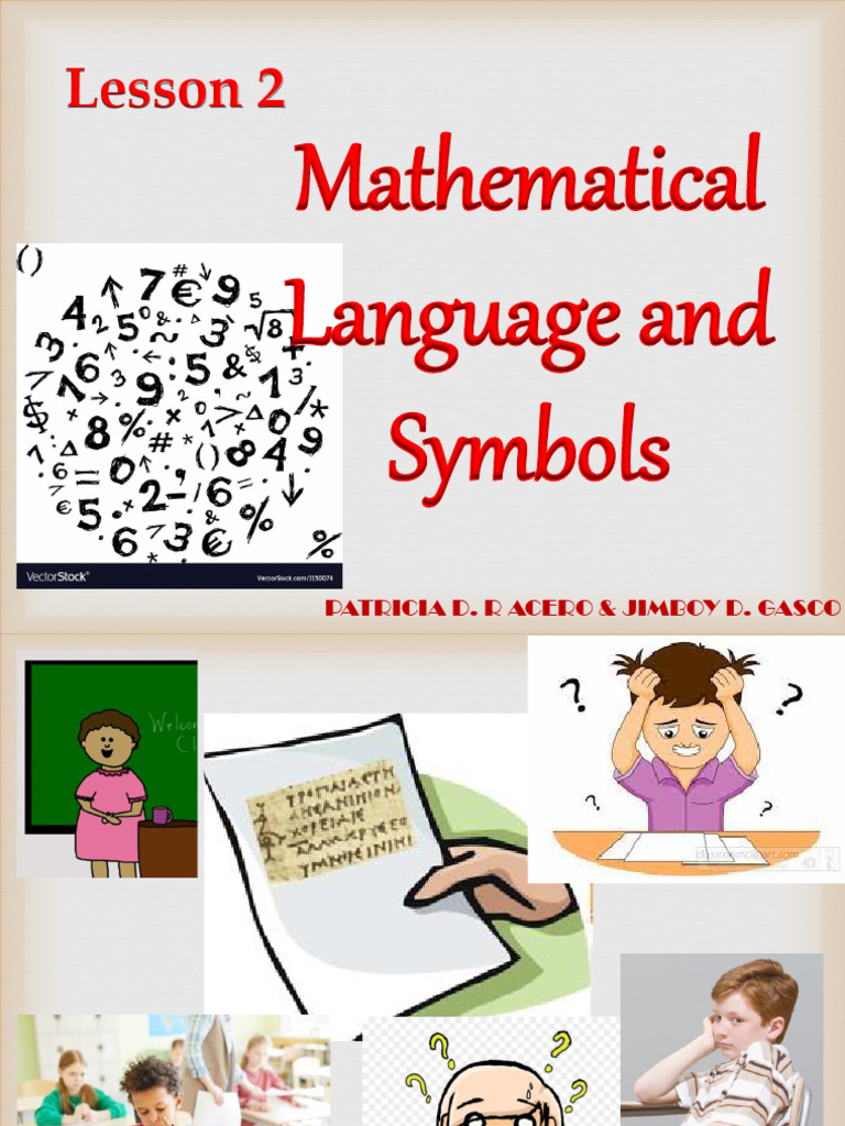 Lesson 2 - Math-Language-and-Symbols | PDF
