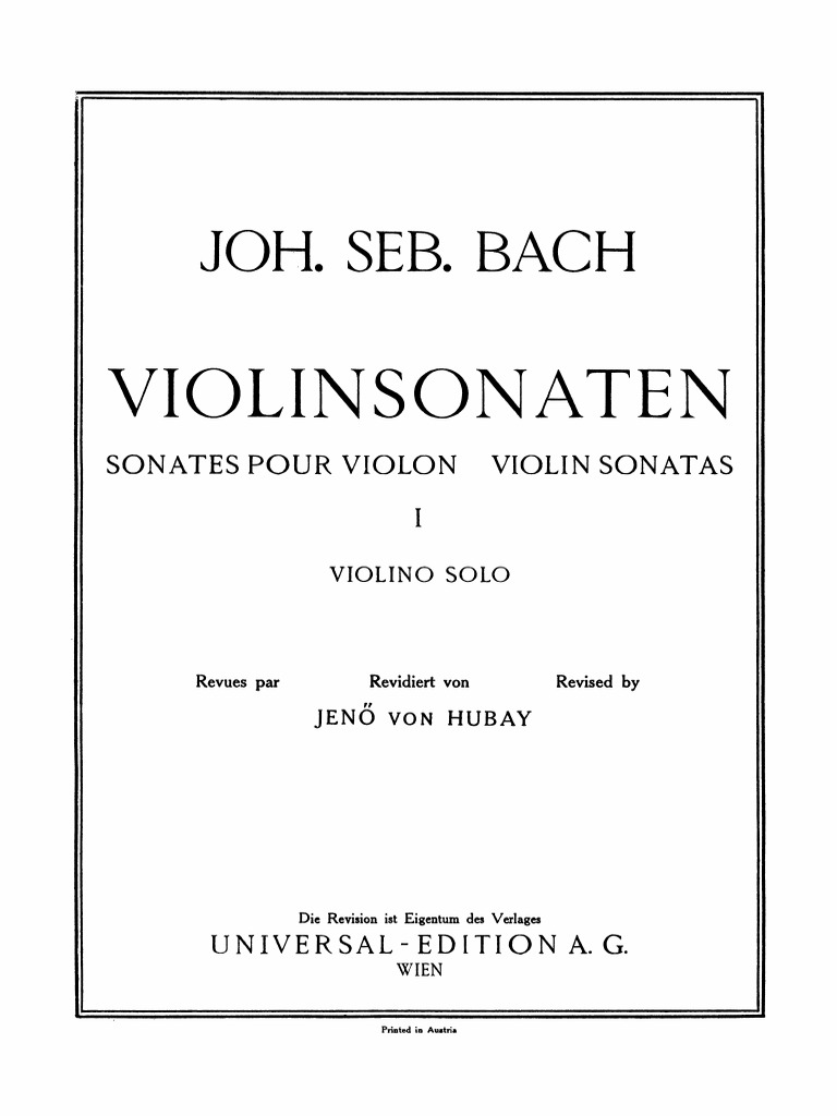 BACH 1 | PDF