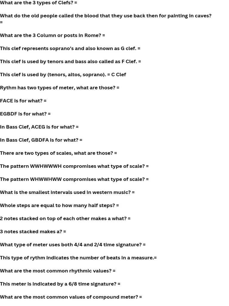 What Are The 3 Types of Clefs Treble Clef, Bass Clef, C Clef What Do ...