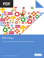 PAT Maths - Strands and Achievement Band Descriptions | PDF | Numbers ...