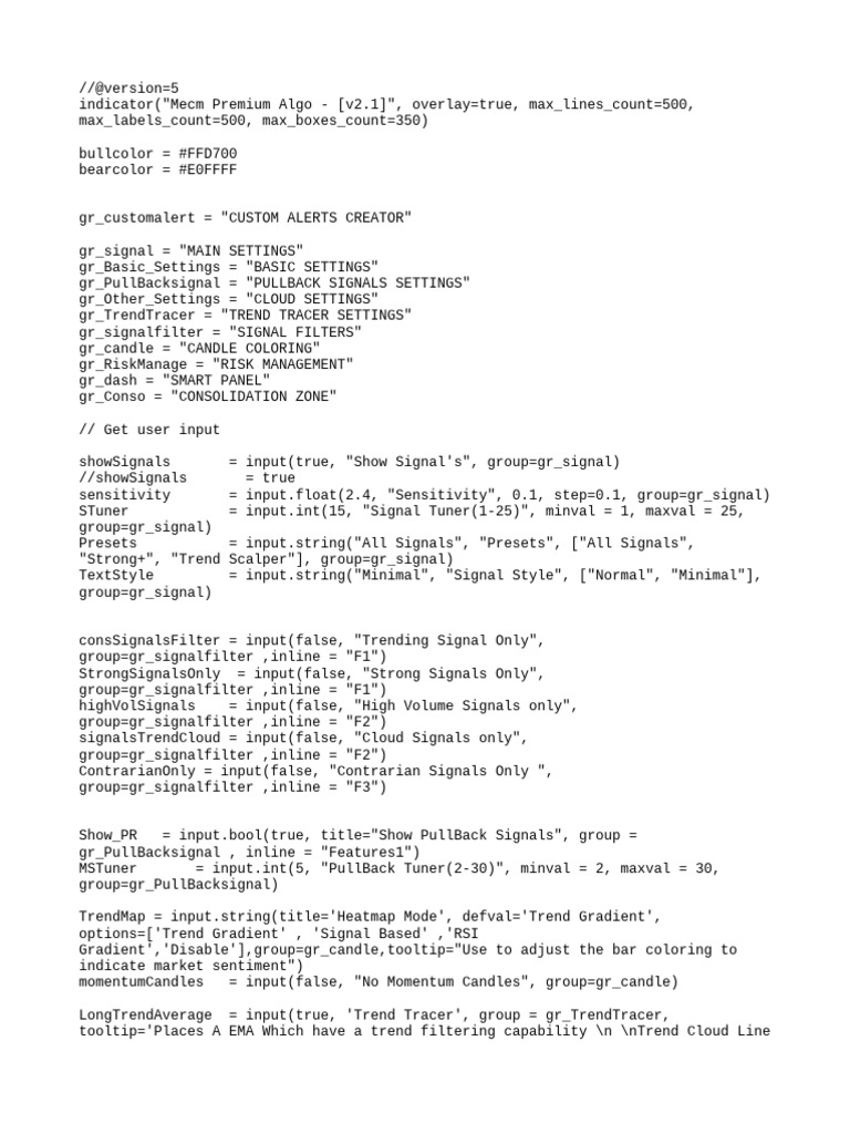 Mecm Premium Algo - v2.1 | PDF