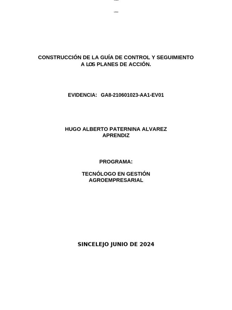 Control y Seguimiento en Agroempresas | PDF | Business | Calidad ...