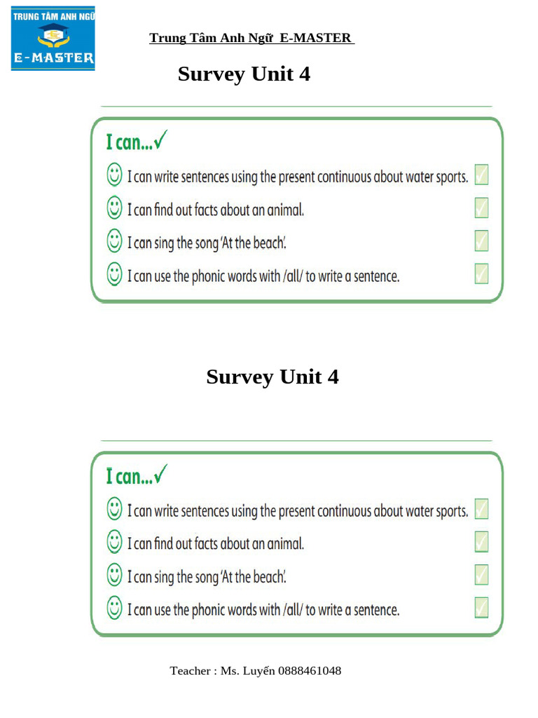 Survey Unit 4 | PDF
