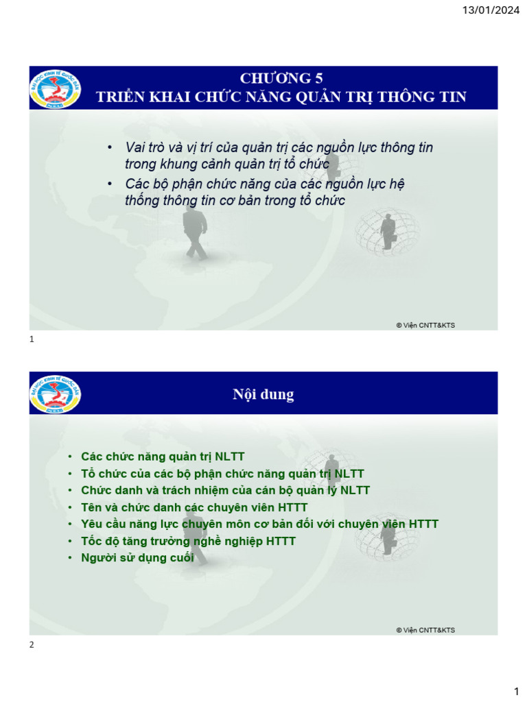 Chương 5 - Triển khai chức năng QTTT - Ha | PDF