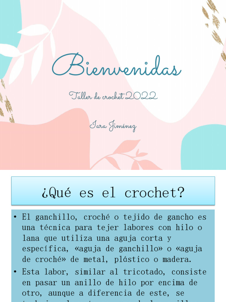 Taller de Crochet: Guía para Principiantes | PDF