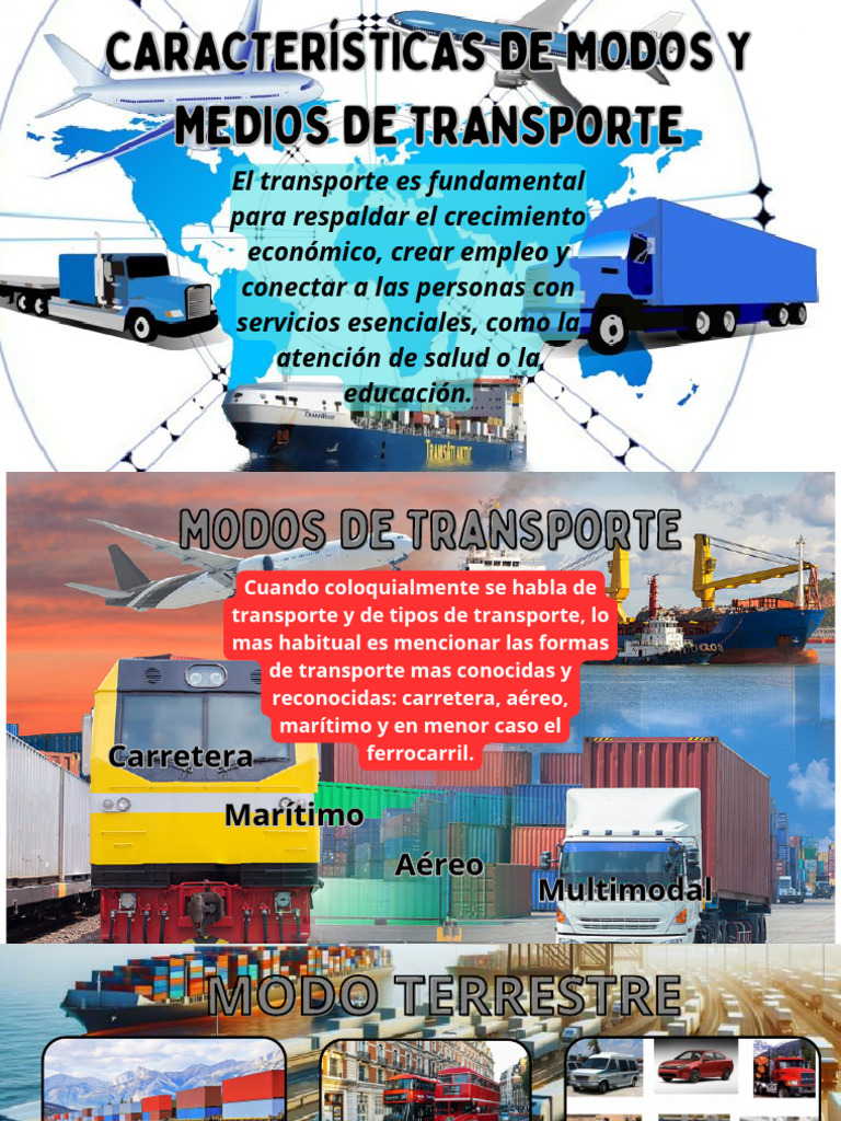 Modos y Medios de Transporte | PDF | Transporte | La carretera