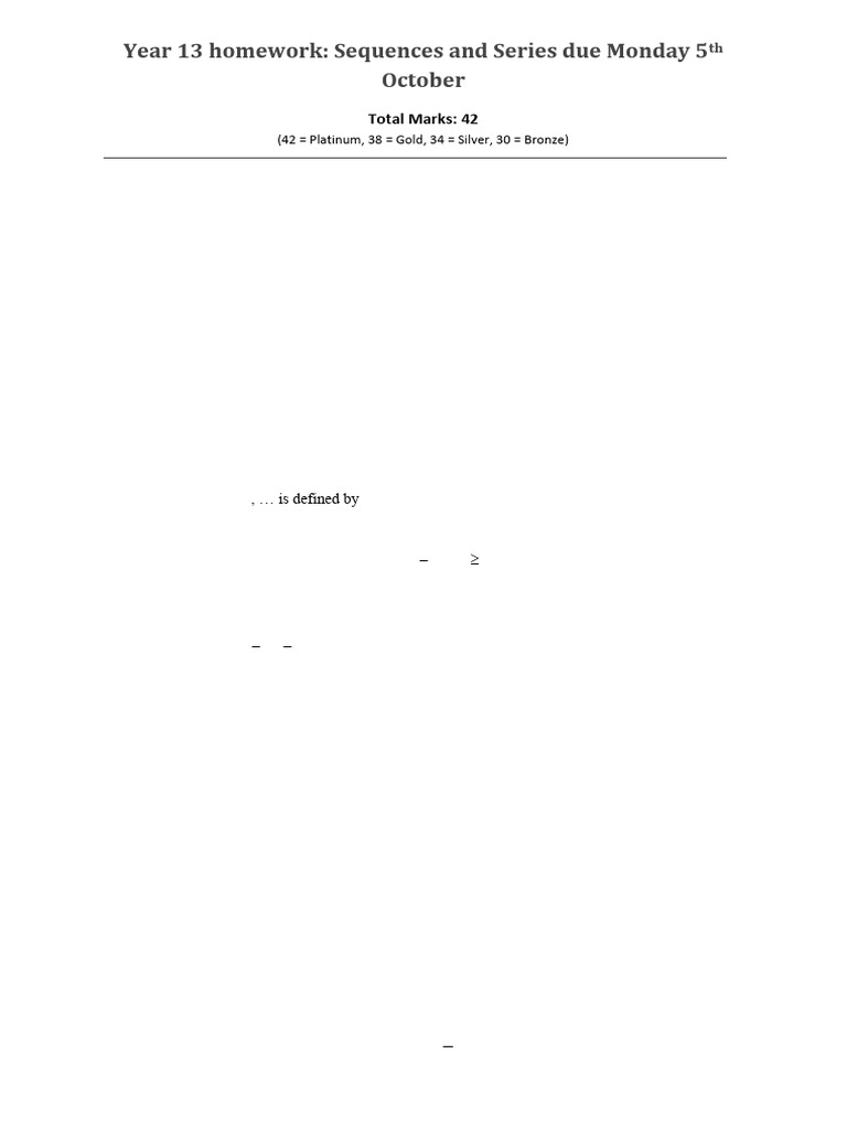 28.09.20 13a1 HW Sequences and Series 2 | PDF