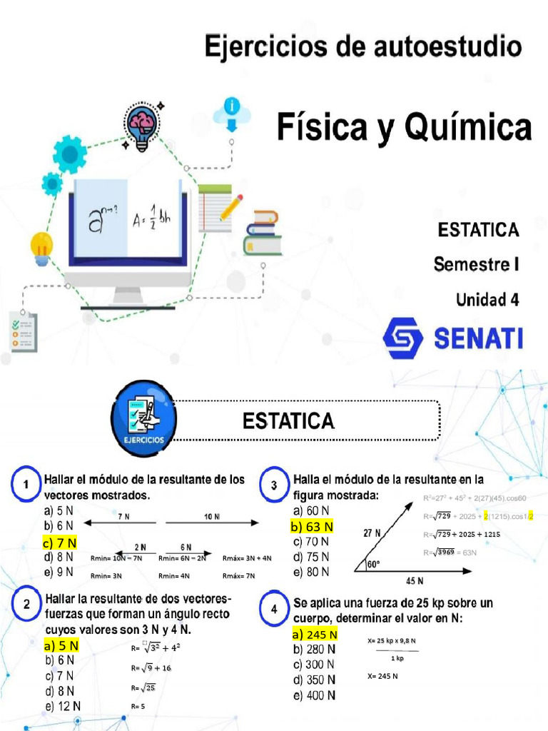 Ejercicios de Estatica | PDF
