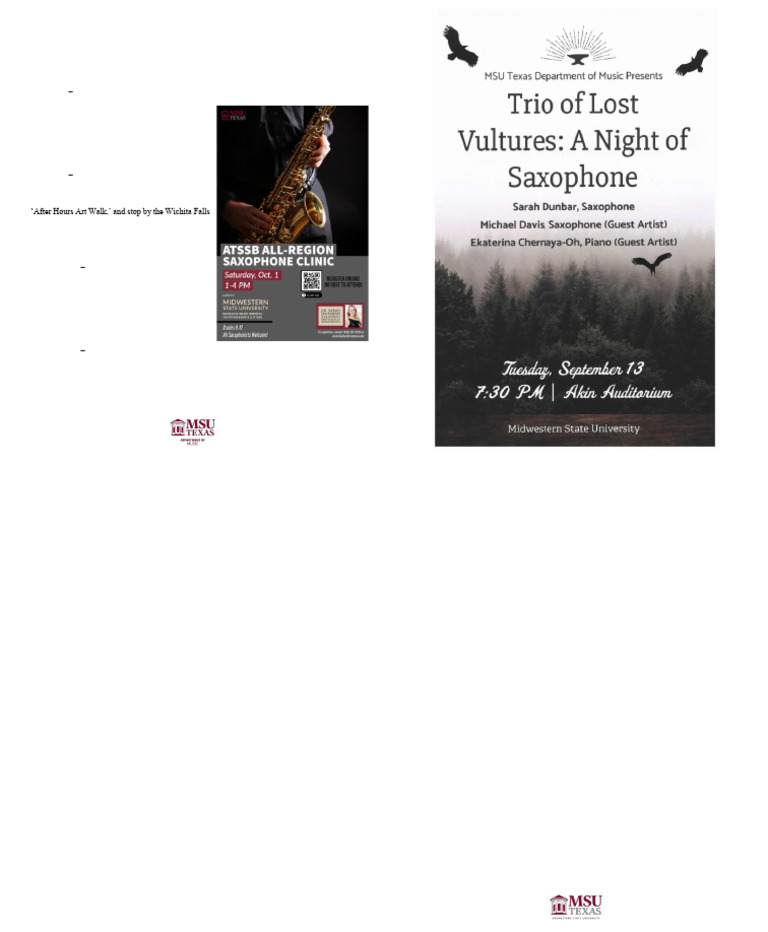 Trio of Lost Vultures Concert Program | PDF